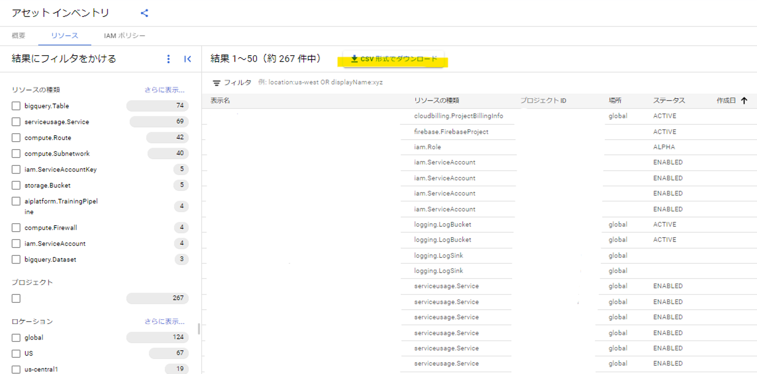 Cloud Asset Inventoryを使ってリソース棚卸をしてみた | Engineer Boost